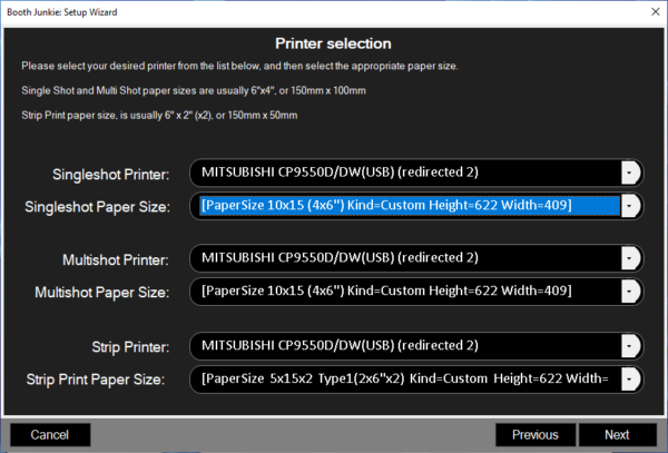 Running the Setup Wizard for first time use - Booth Junkie