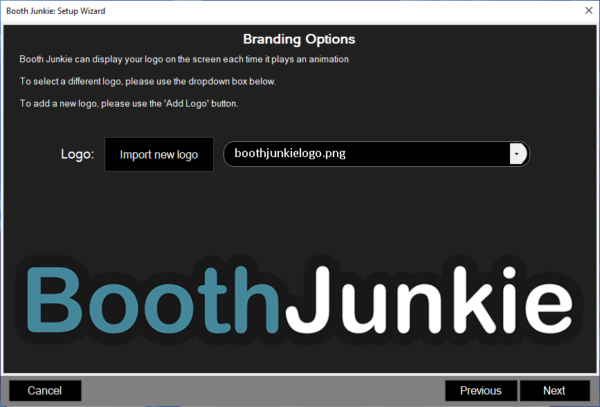 Running the Setup Wizard for first time use - Booth Junkie